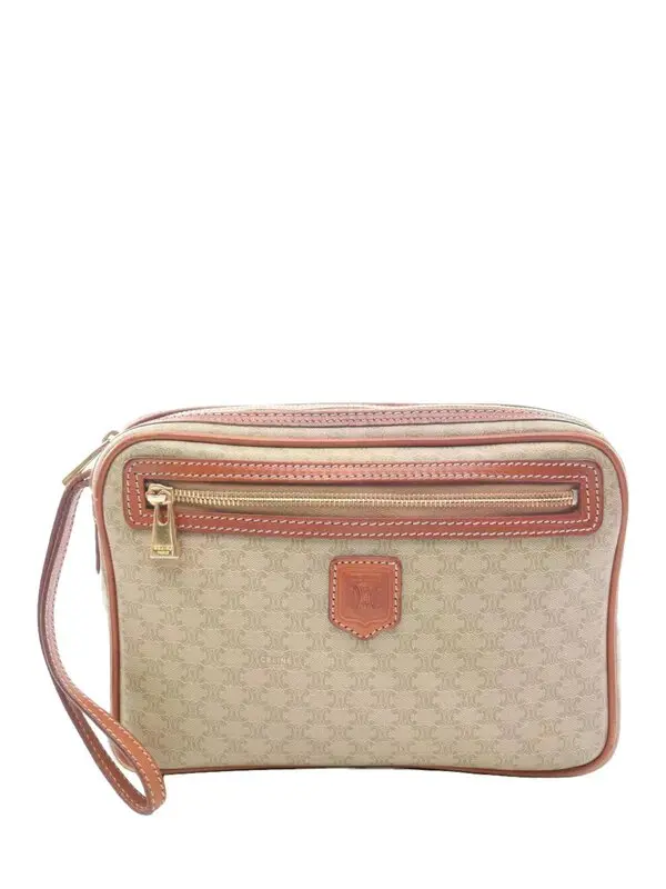 Celine 2000s Macadam Clutch Bag - Neutrals
