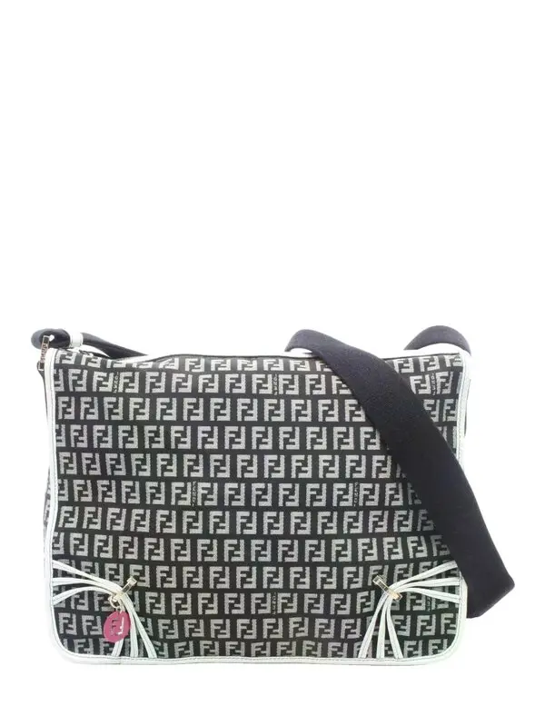 Fendi Zucchino Shoulder Bag - Black