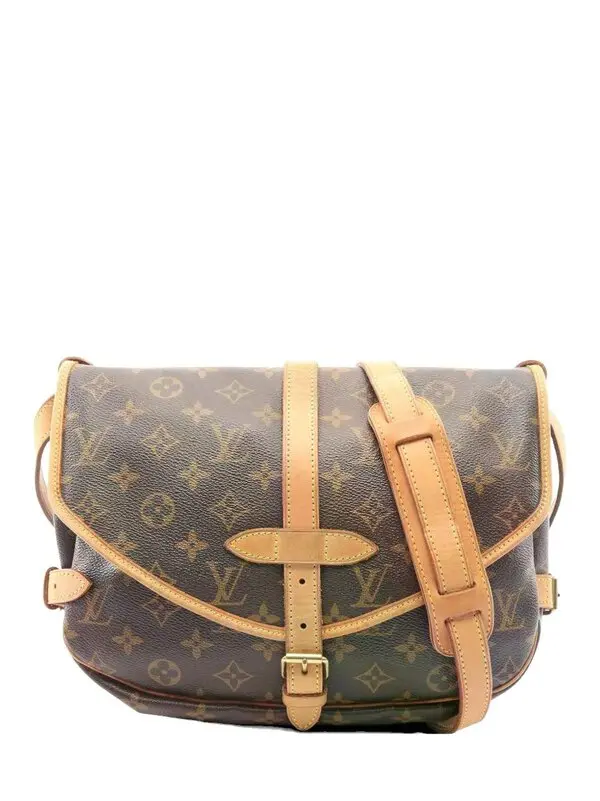 LOUIS VUITTON Monogram Canvas Saumur 30 Shoulder Bag - Brown