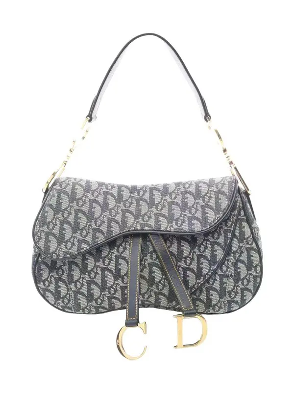 Dior 2000s Saddle Trotter Handbag - Grey