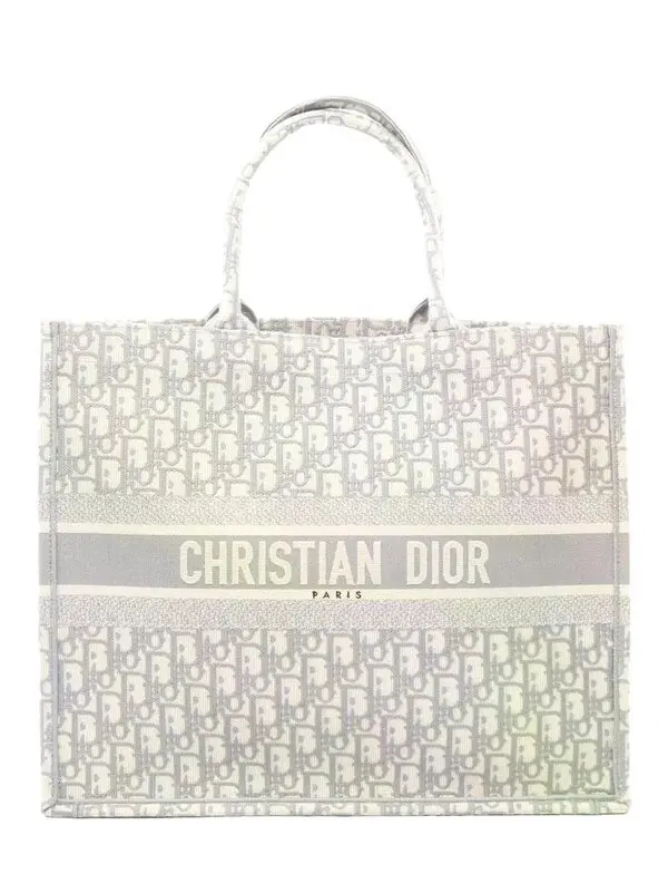 Dior Book Tote Bag - White