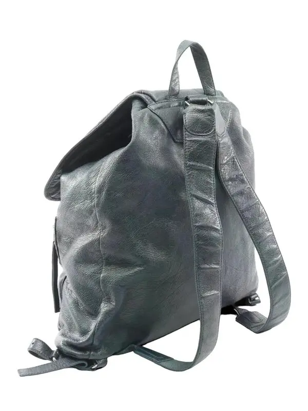 Balenciaga Traveler Leather Backpack - Blue