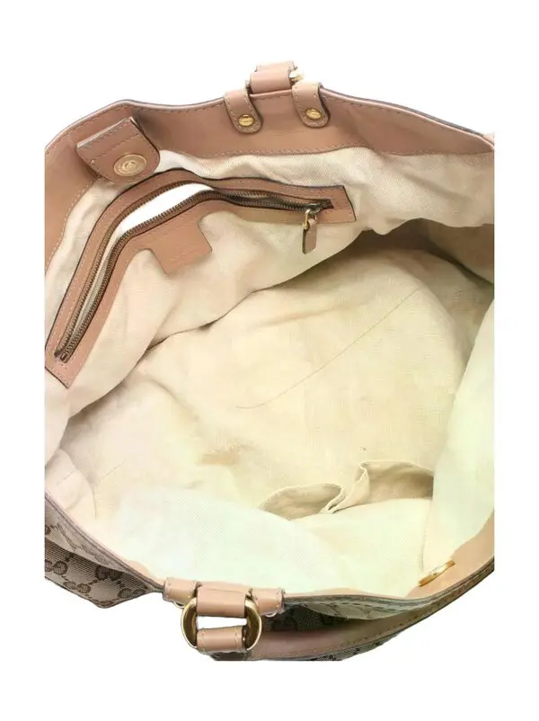 Gucci Scarlet Gg Supreme Canvas Tote Bag - Neutrals