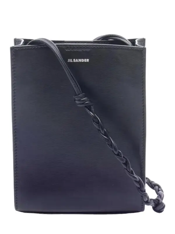 JIL SANDER Small Leather Shoulder Bag - Black