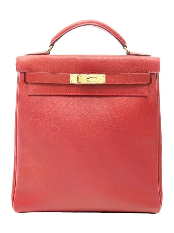 Hermès Kelly Ad Gm Backpack - Red