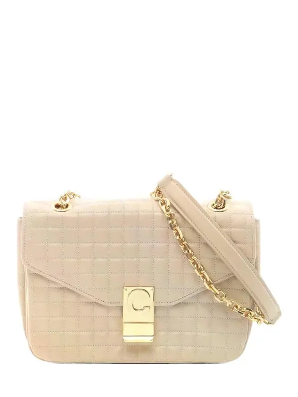 Celine Quilted Leather Shoulder Bag - Neutrals