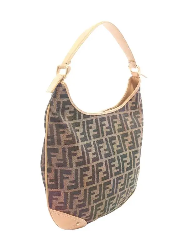 Fendi Zucca Monogram Shoulder Bag - Brown