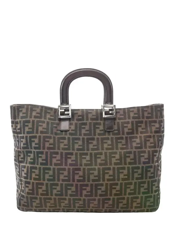 Fendi Zucca Canvas Tote Bag - Brown