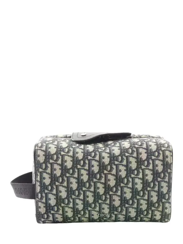 Dior Oblique Jacquard Clutch Bag - Grey