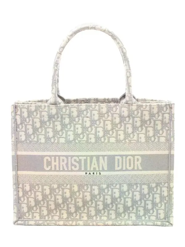 Dior 2000s Book Tote Oblique Tote Bag - Neutrals
