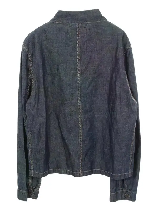 Prada Chambray Blouson Jacket - Blue