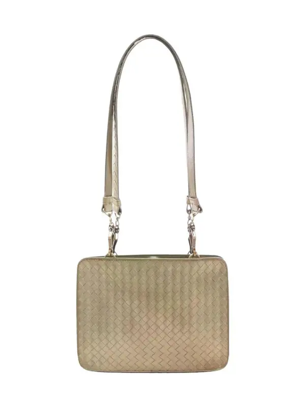 Bottega Veneta 2000s Intrecciato Shoulder Bag - Neutrals