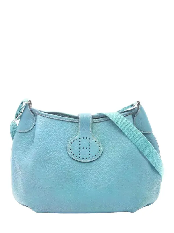 Hermès 1999 Leather Shoulder Bag - Blue