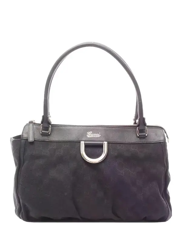 Gucci Abby Gg Canvas Tote Bag - Black