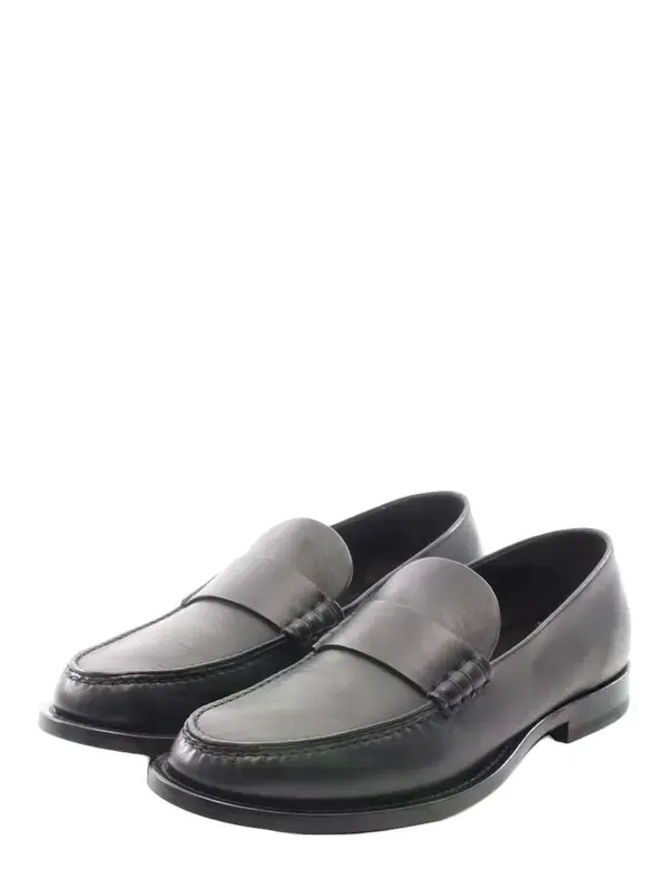 THE ROW Novus Leather Loafers - Black