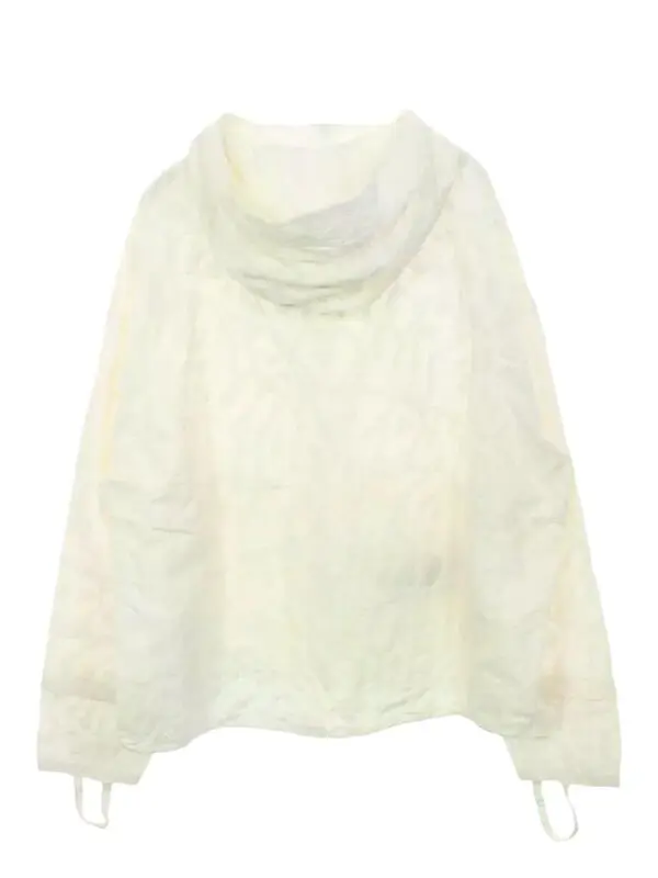 LOUIS VUITTON Logo Pattern Zip-up Hooded Jacket - Neutrals