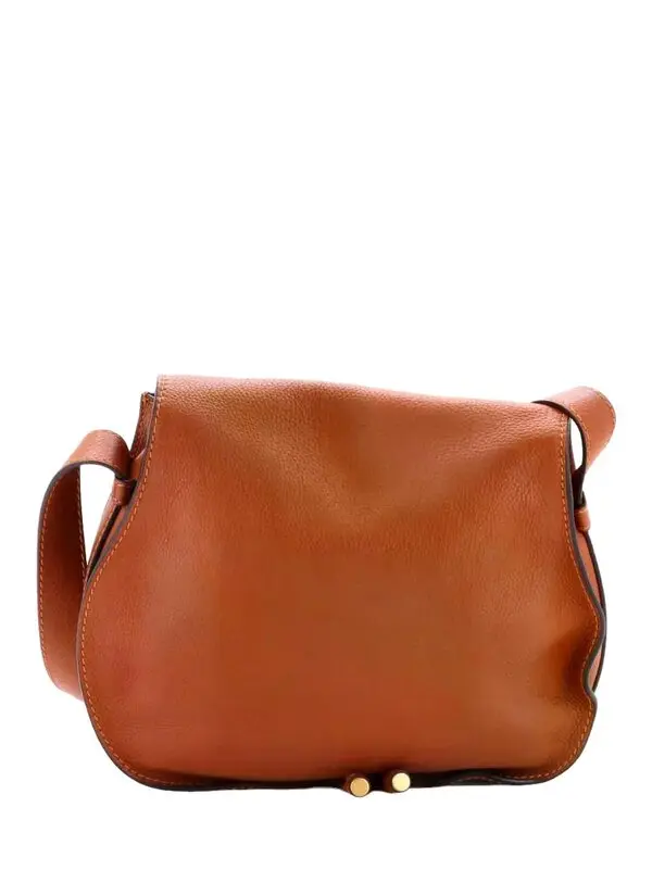 Chloé Marcie Leather Medium Crossbody Bag - Brown