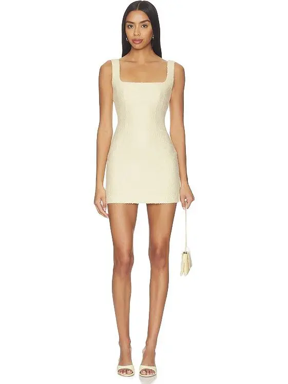 L'academie Ingrid Mini Dress - Butter Yellow