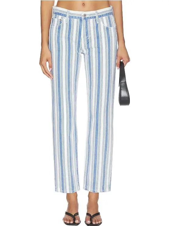 Citizens Of Humanity Anissa Straight Leg Jeans With Stripes - Mar Stripe