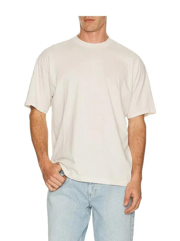 ASHER Noah Supima Tee In Cream - Bone