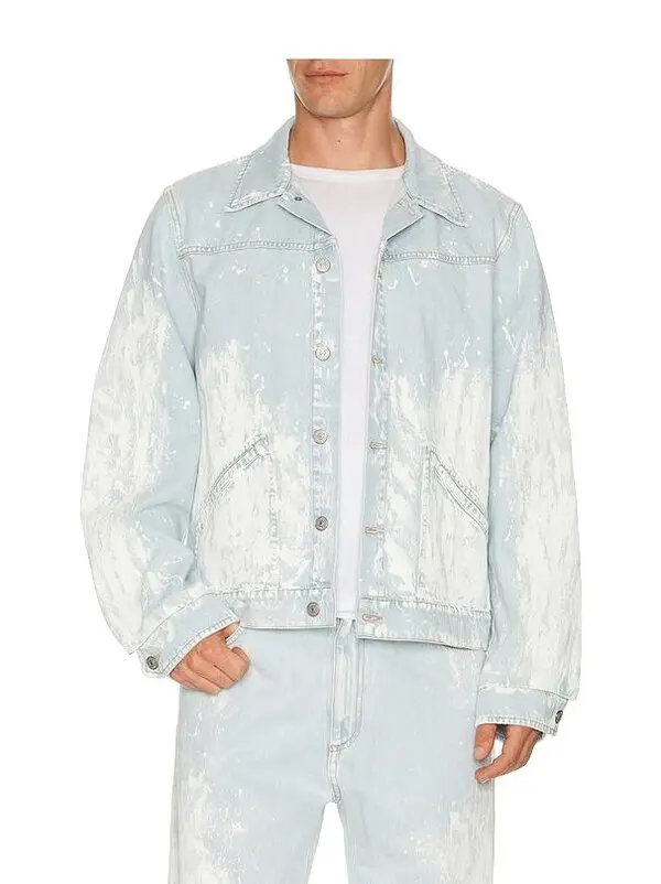 MAISON MARGIELA Sportsjacket In Blue - Light Blue