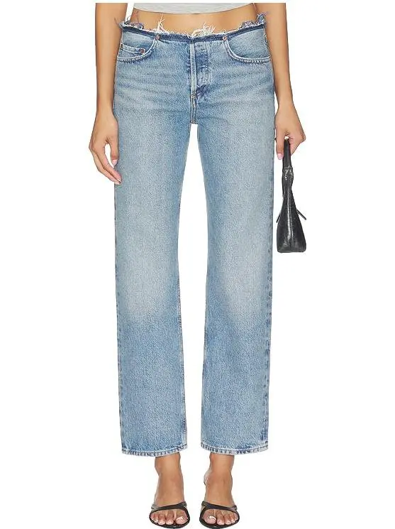 AGOLDE Fray Slim Crop Jeans - Rhythmic