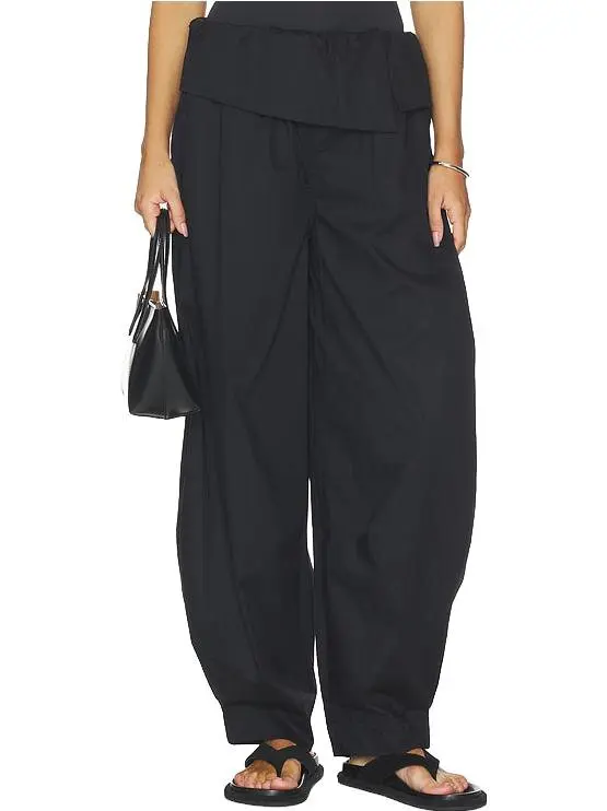WeWoreWhat Pull-on Fold-over Pants - Black