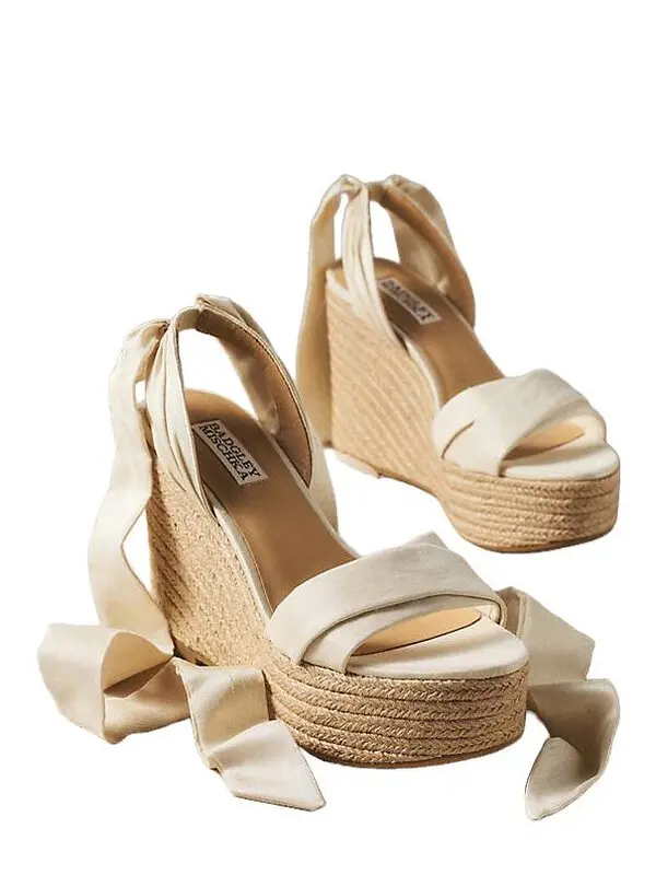 Badgley Mischka Ximora Espadrille Wedge Sandal - Cream