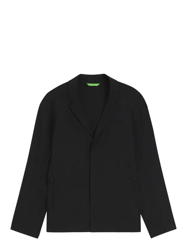 BOSS Regular-fit Water-repellent Stretch Jacket With Zippered Pockets - Black