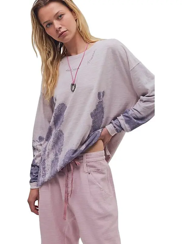 Free People We The Free Kai Long-sleeve Top - Cactus Combo