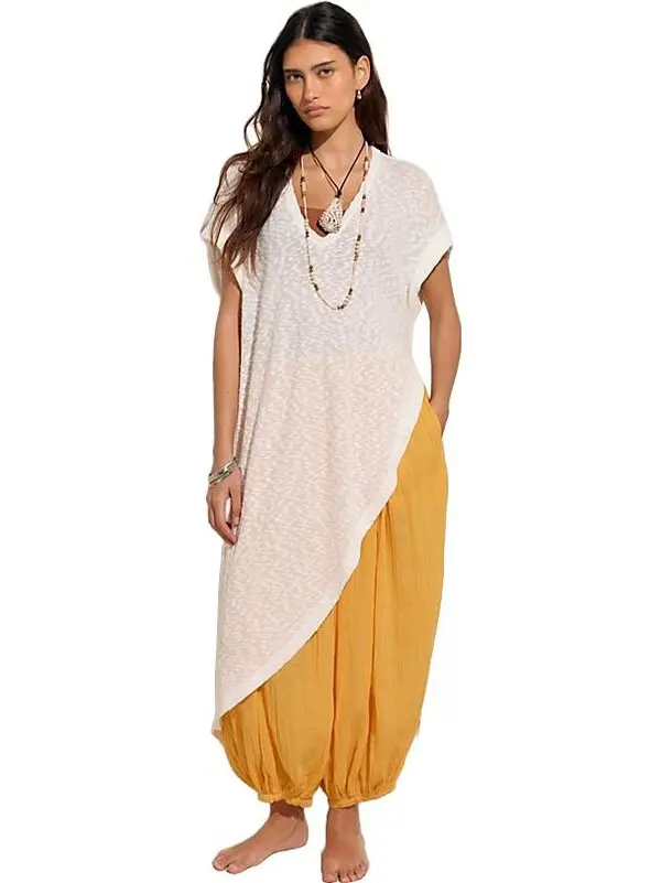 Free People Textured Asymmetrical Tunic - Ivory