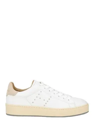 Hogan Leather Low-top Sneakers With Stud Embellishments - White