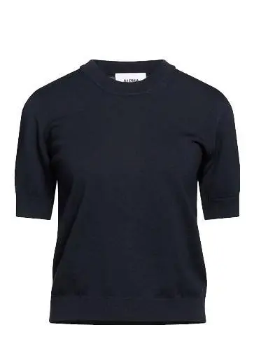 Alpha Studio Merino Wool Crewneck Sweater - Blue