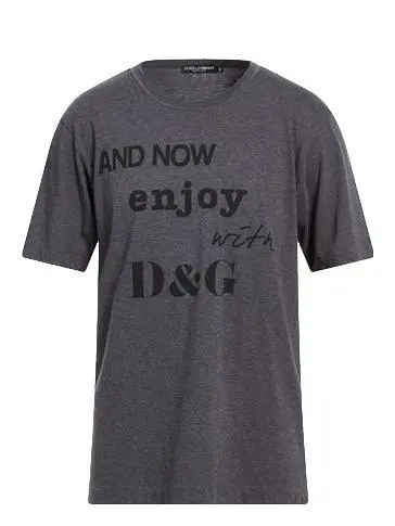 Dolce & Gabbana T-shirt Charcoal Size Cotton - Grey