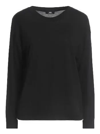 Alpha Studio Merino Wool Fine Knit Sweater - Black
