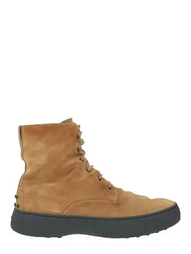TOD'S Leather Ankle Boots - Camel