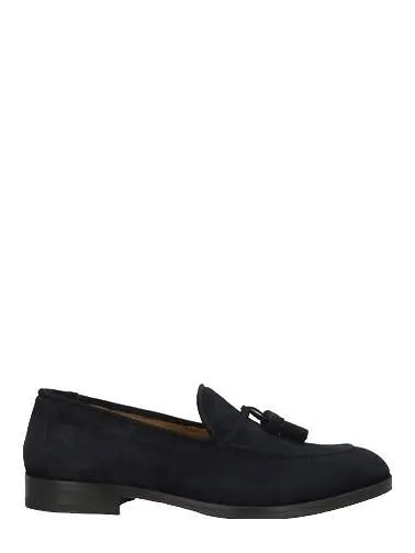 TESTONI Midnight Calfskin Loafers - Blue