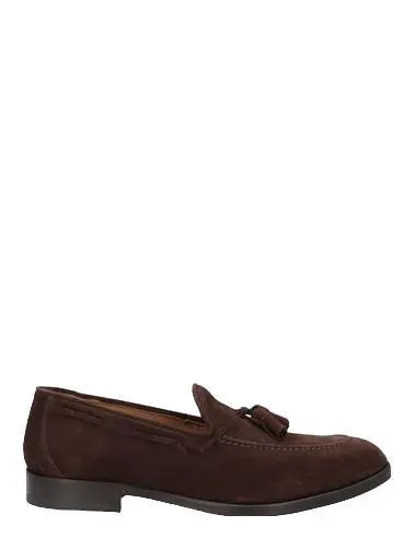 TESTONI Chocolate Calfskin Tassel Loafers - Brown