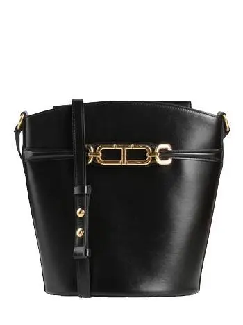 TOM FORD Calfskin Bucket Bag - Black