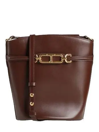 TOM FORD Calfskin Bucket Bag - Brown