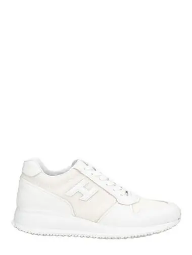 Hogan Leather And Textile Fiber Low-top Sneakers - White