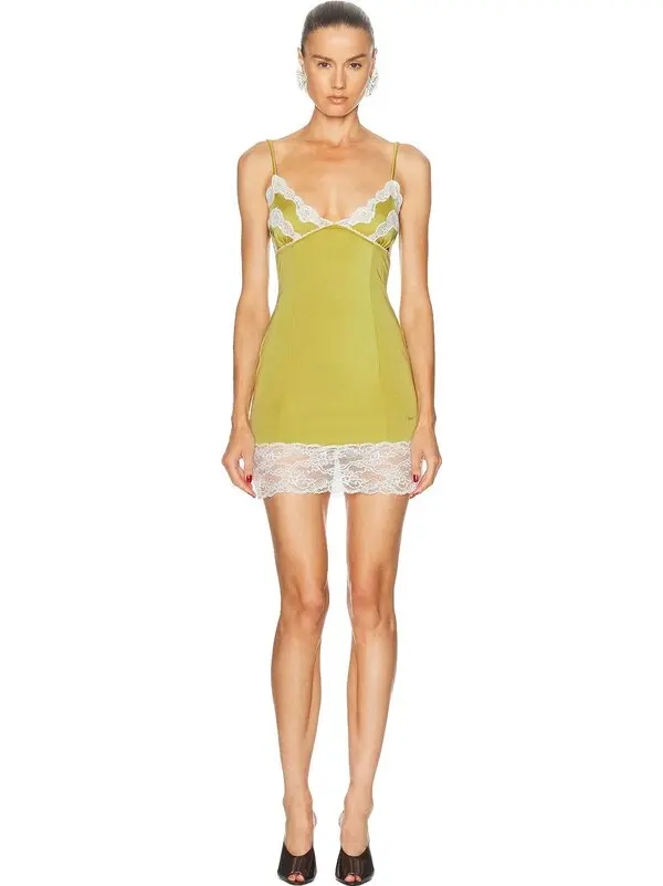 Chloé Cami Slip Dress - Vegetal Yellow