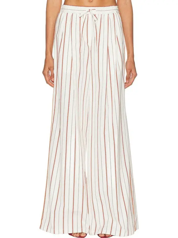 Dolce & Gabbana Wide Leg Pant - Red & White