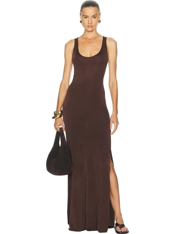 SRG Octayvia Knit Gown - Chocolate Brown