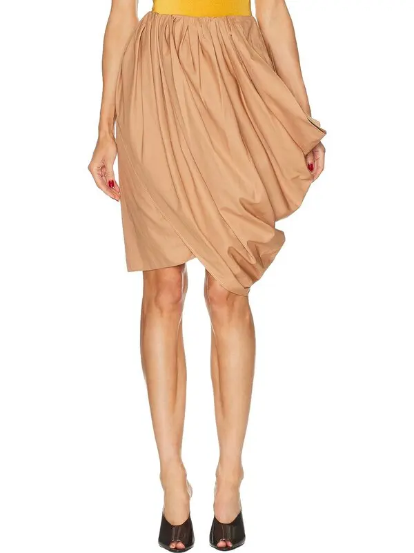 Chloé Above The Knee Drapped Skirt - Reef Shell