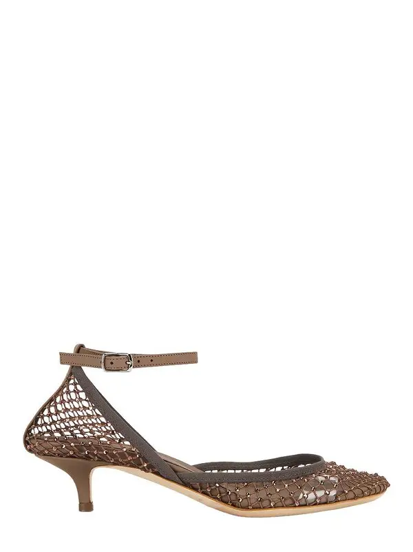 Christopher Esber Minette Ballet Mary Jane Heel - Topaz