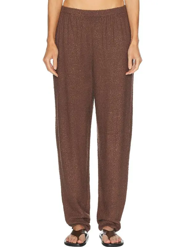 SRG Samita Textured Knit Pant - Chocolate Brown