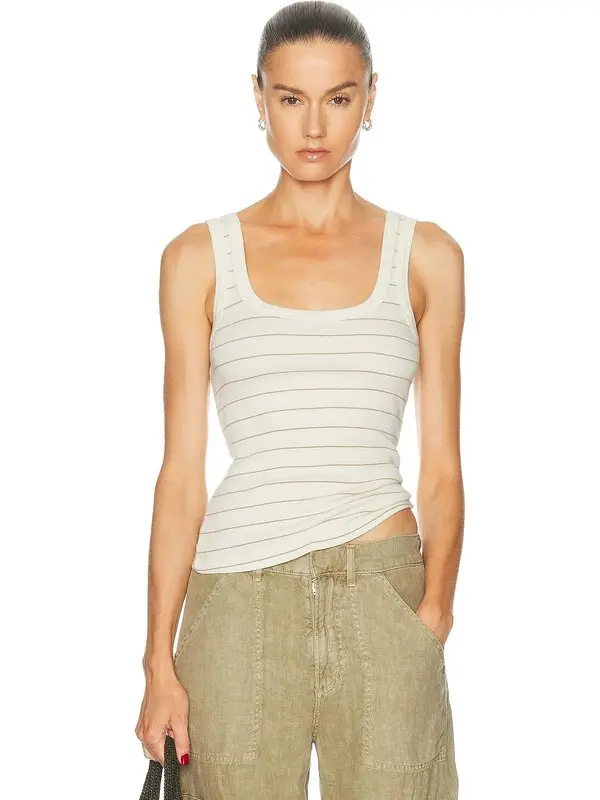 Citizens Of Humanity Faye Tank - Golden Pinstripe