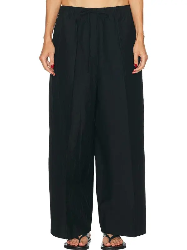 TOTEME Wide Leg Pants - Black