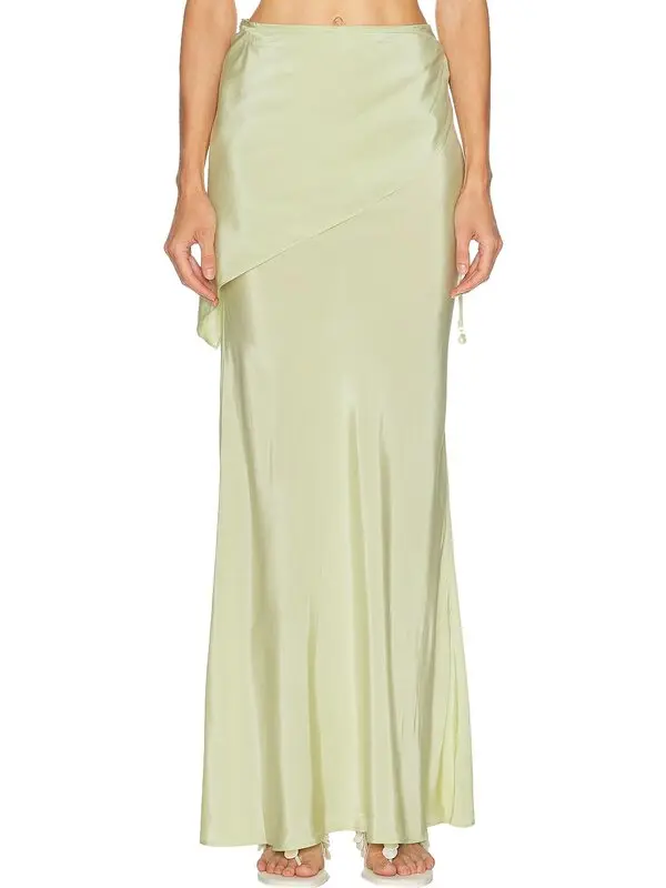 L'academie Tahlia Maxi Skirt - Honeydew